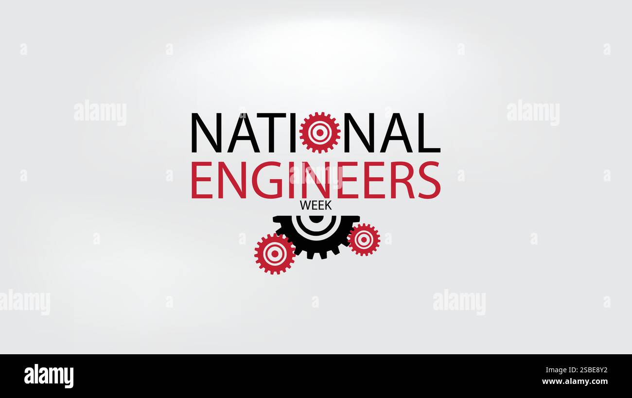 Graphic design celebrating National Engineers Week Stock Vector Image ...