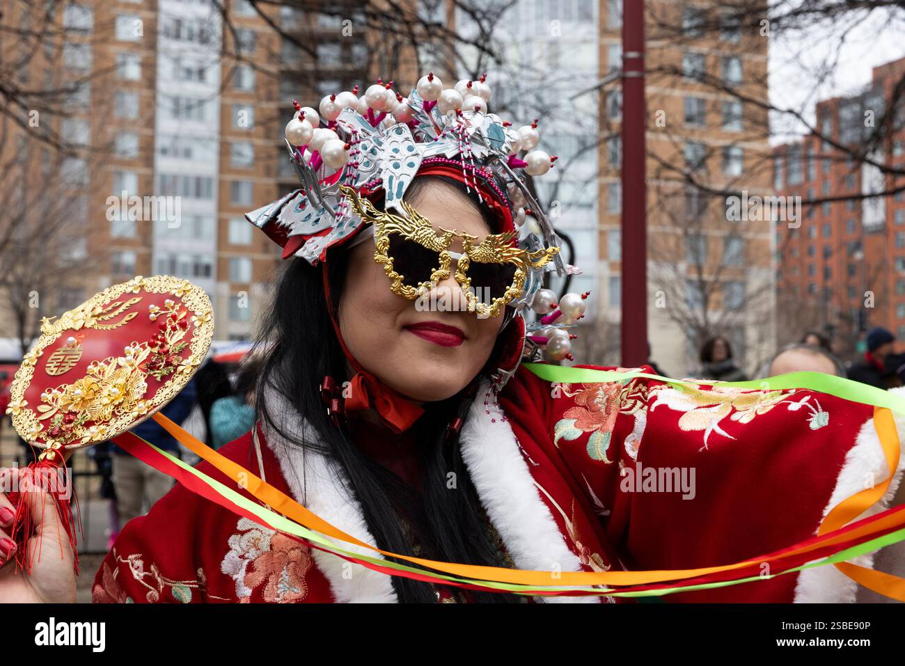 Washington DC, USA. 02nd Feb, 2025. A woman poses for photographs ...