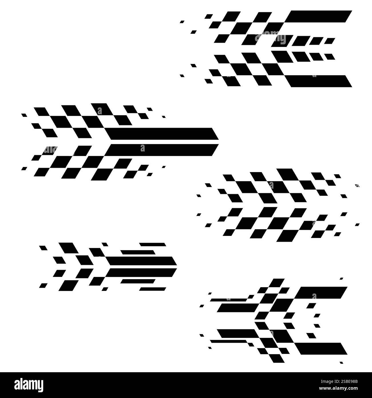 Abstract black checkered patterns doubles Stock Vector Image & Art - Alamy