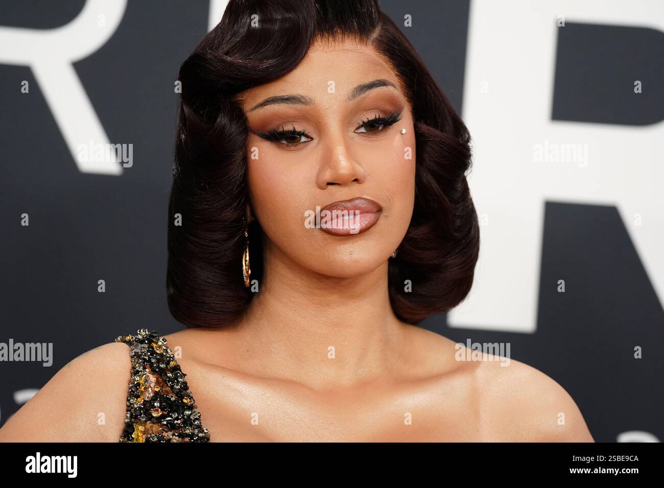 Cardi B arrives at the 67th annual Grammy Awards on Sunday, Feb. 2 ...