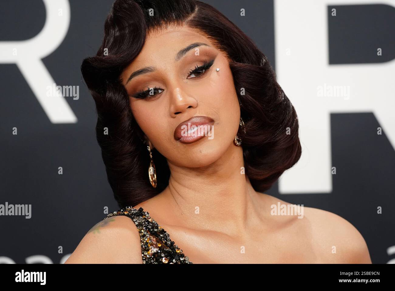 Cardi B arrives at the 67th annual Grammy Awards on Sunday, Feb. 2 ...