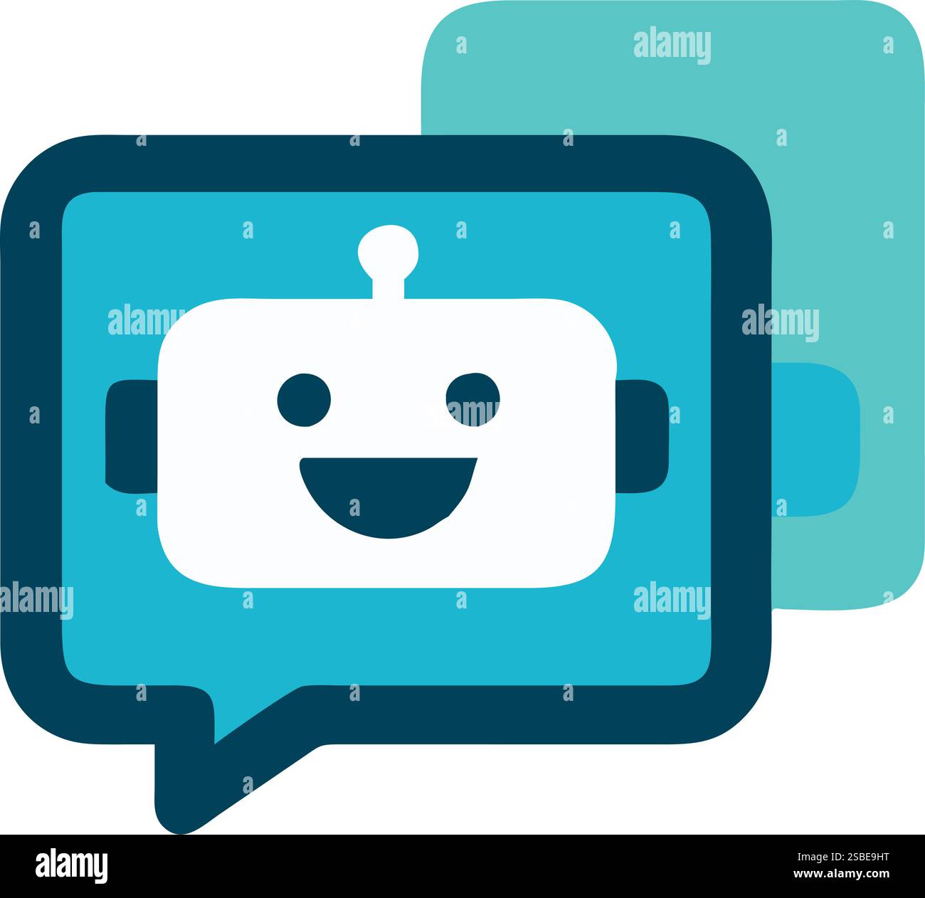 AI Robot Face Digital Assistant Icon Stock Vector Image & Art - Alamy