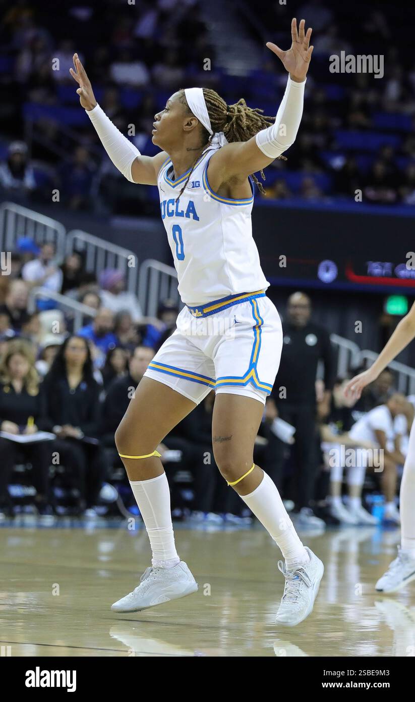 LOS ANGELES, CA - FEBRUARY 2: UCLA Bruins forward Janiah Barker (0 ...