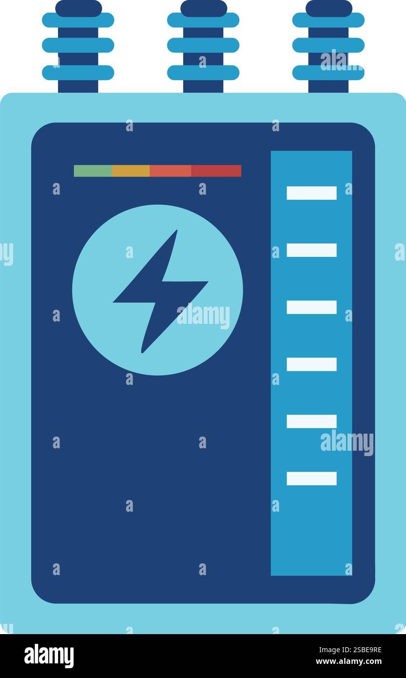 Electric Power Grid Station Icon Stock Vector Image & Art - Alamy