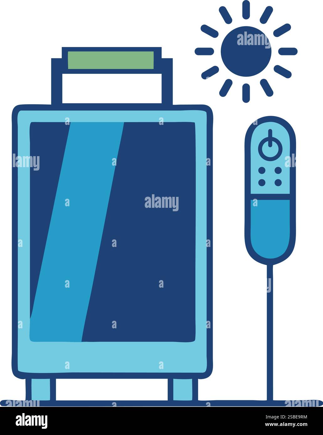 Solar Battery Energy Storage Icon Stock Vector Image & Art - Alamy
