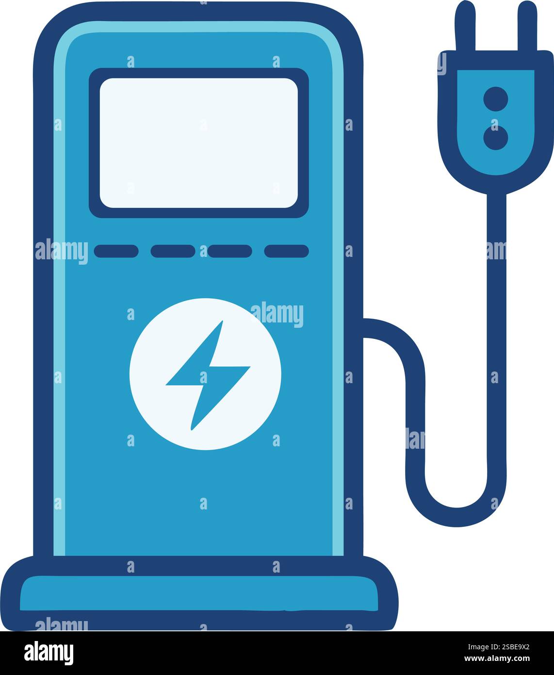 Electric Vehicle Charging Station Icon Stock Vector Image & Art - Alamy