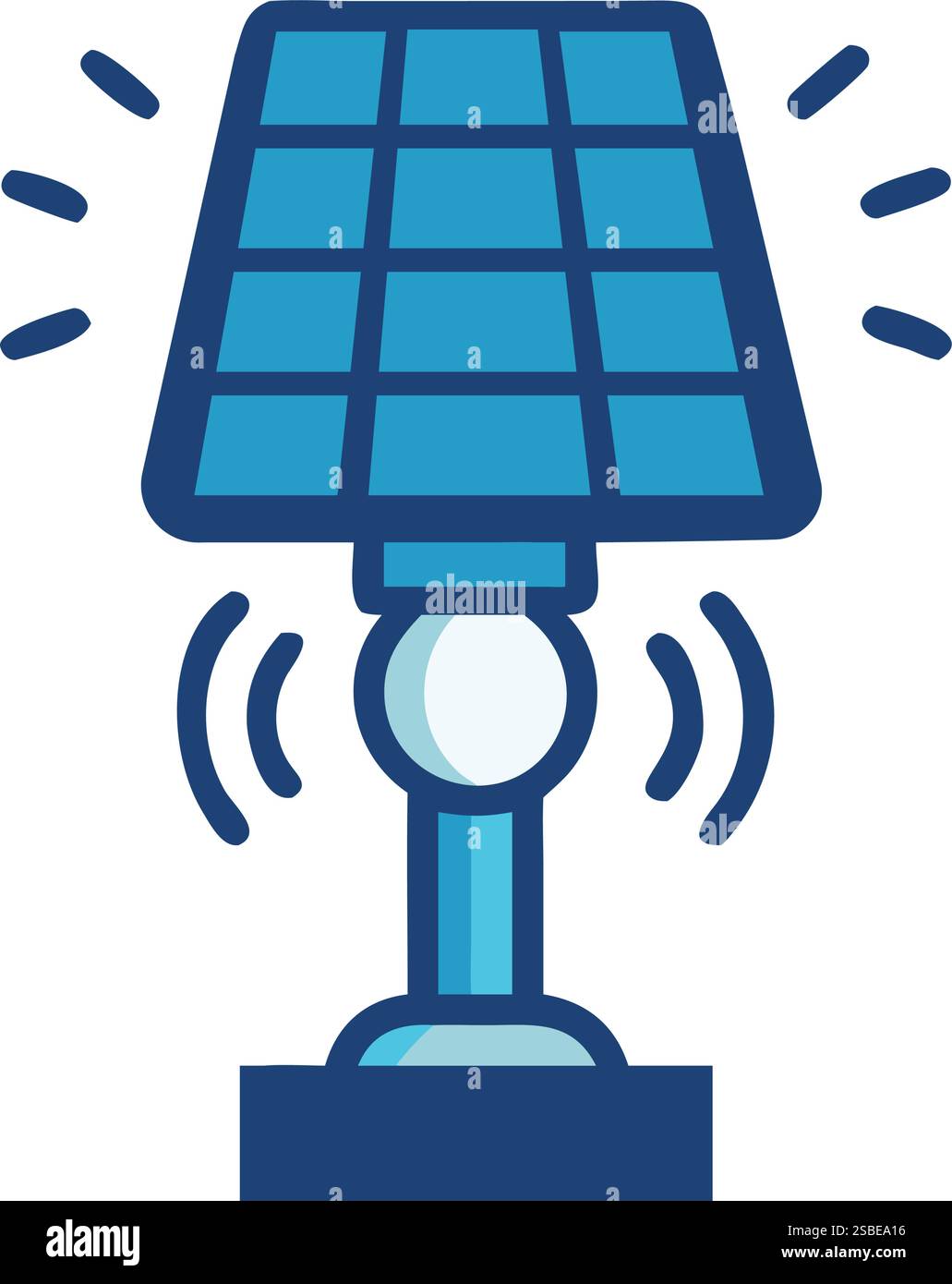 Smart Solar Panel Energy Lamp Icon Stock Vector Image & Art - Alamy