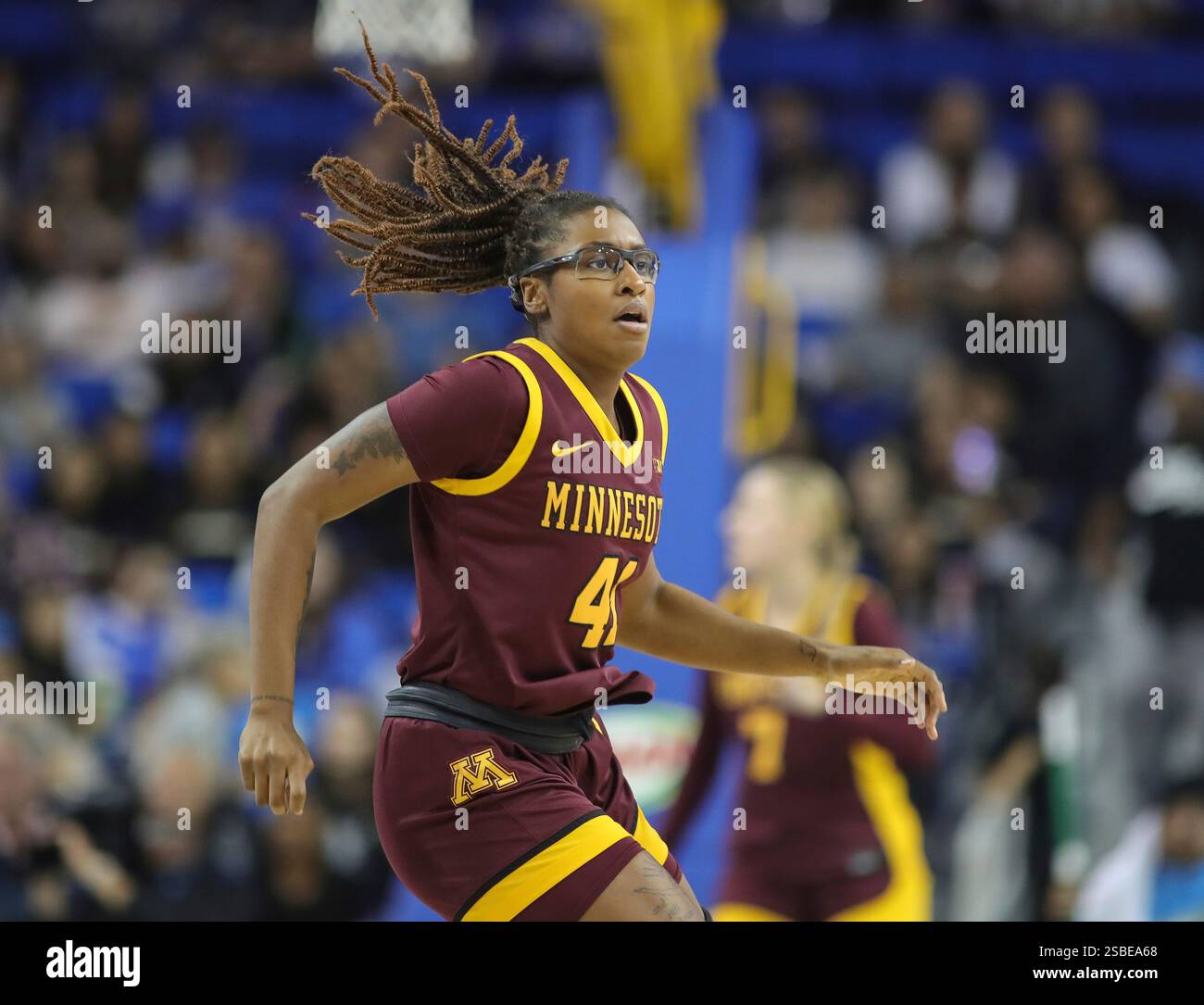 LOS ANGELES, CA - FEBRUARY 2: Minnesota Golden Gophers forward Niamya ...