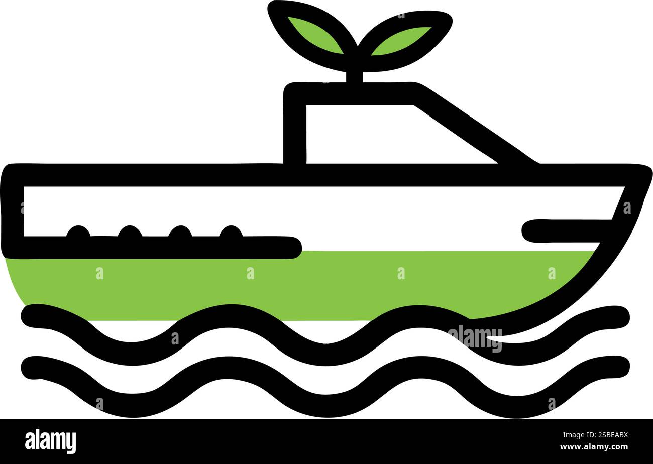 Sustainable Ship Green Energy Transport Stock Vector Image & Art - Alamy