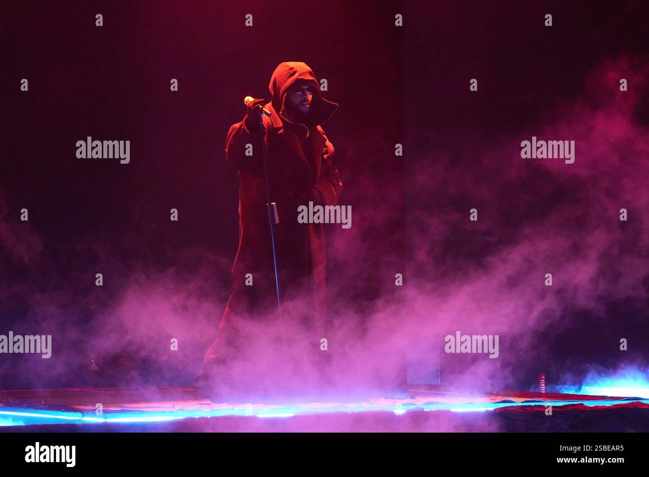 The Weeknd performs a medley during the 67th annual Grammy Awards on ...