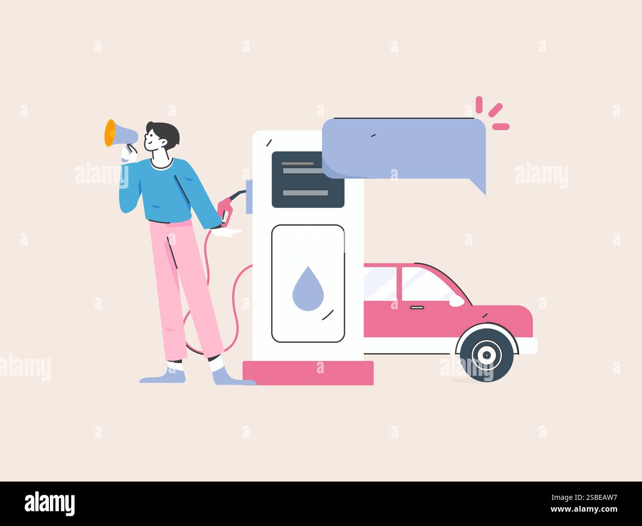 Vector Internet operation hand-drawn illustration of people getting ...