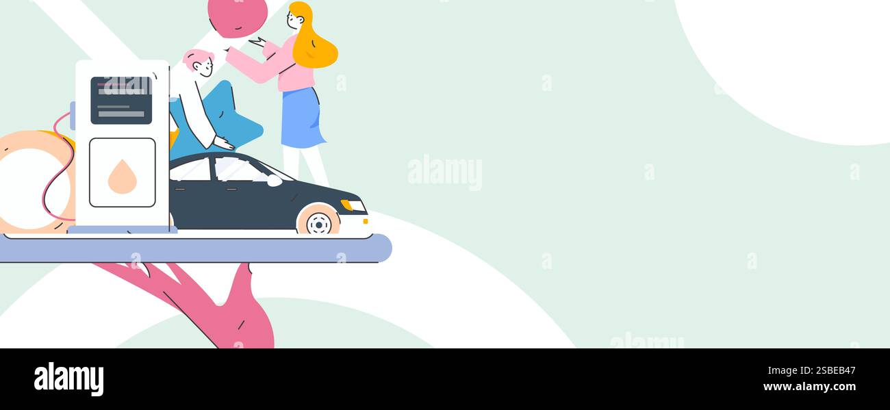 Vector Internet operation hand-drawn illustration of people getting ...