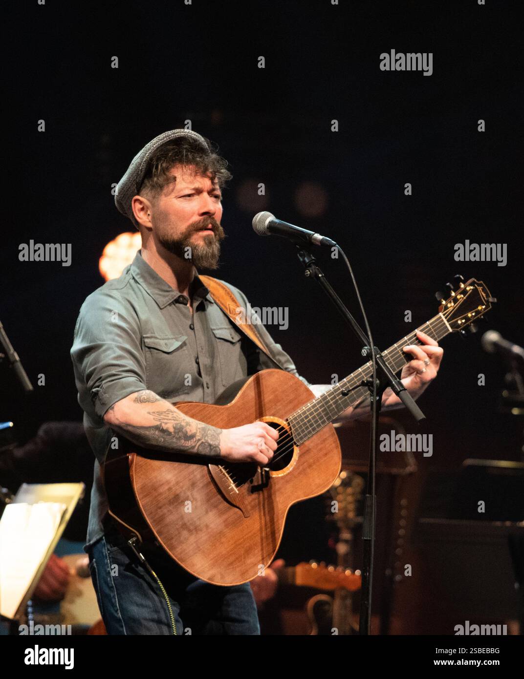 Glasgow Scotland. 2 February 2025. Niall McCabe, Irish singer ...