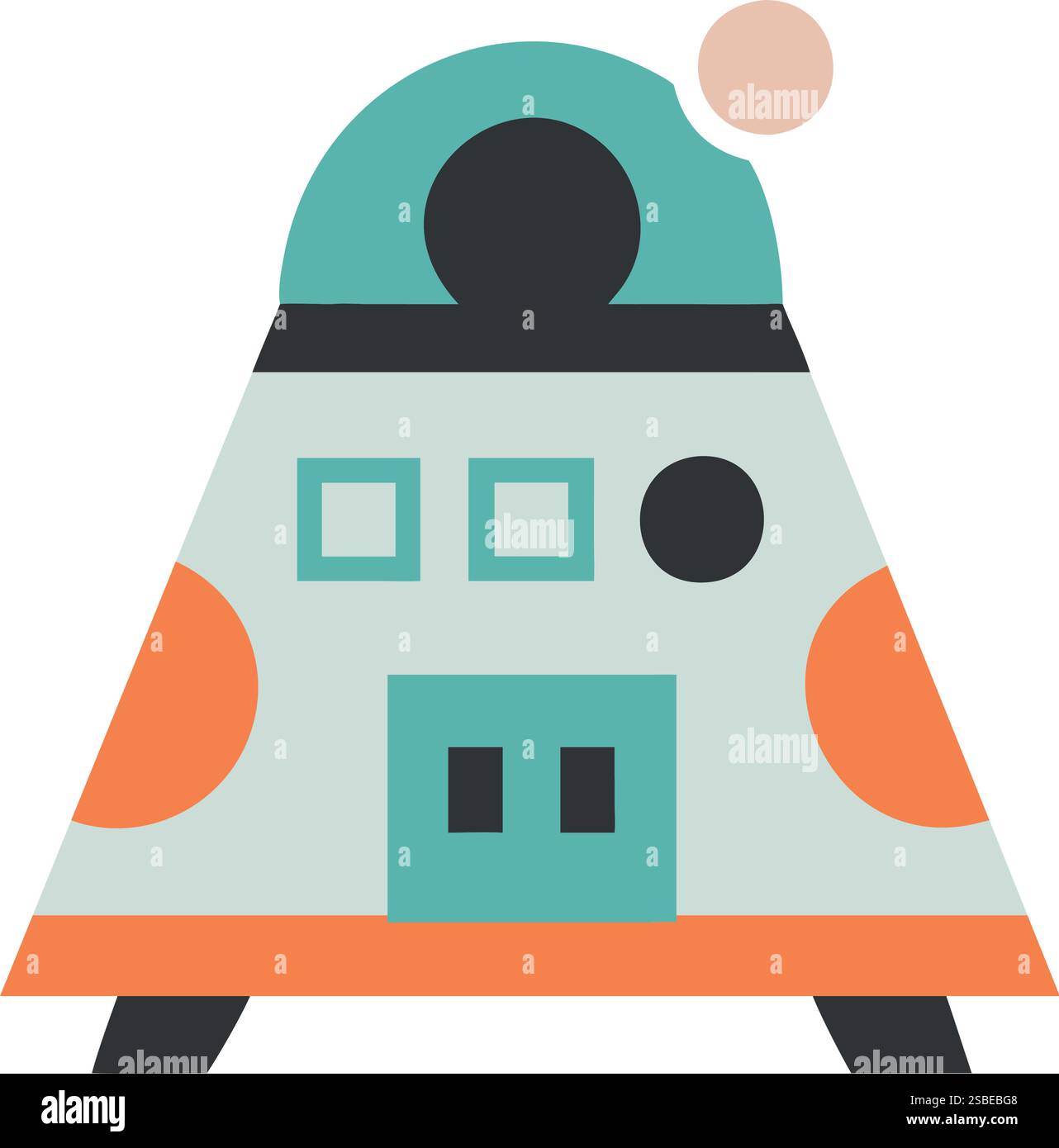 Space Capsule Command Module Exploration Stock Vector Image & Art - Alamy