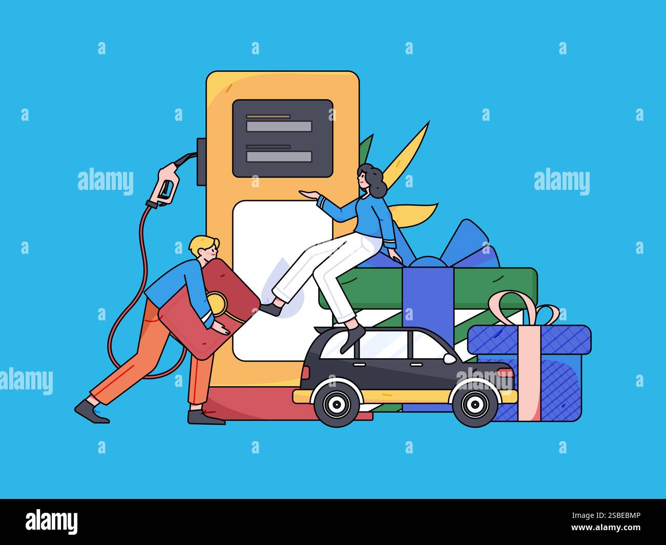 Vector Internet operation hand-drawn illustration of people getting ...