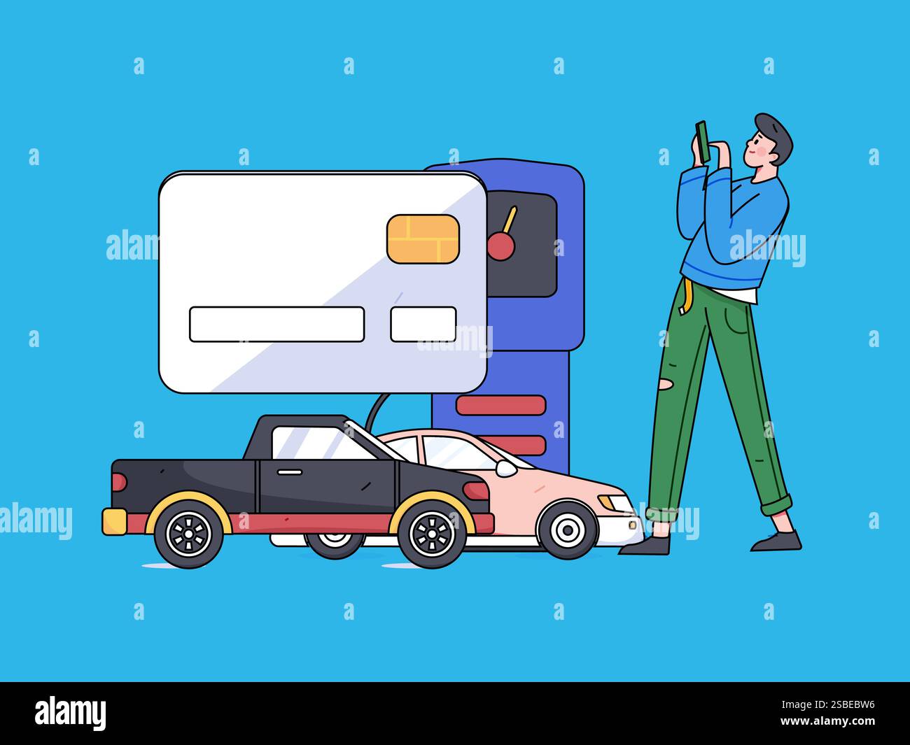 Vector Internet operation hand-drawn illustration of people getting ...
