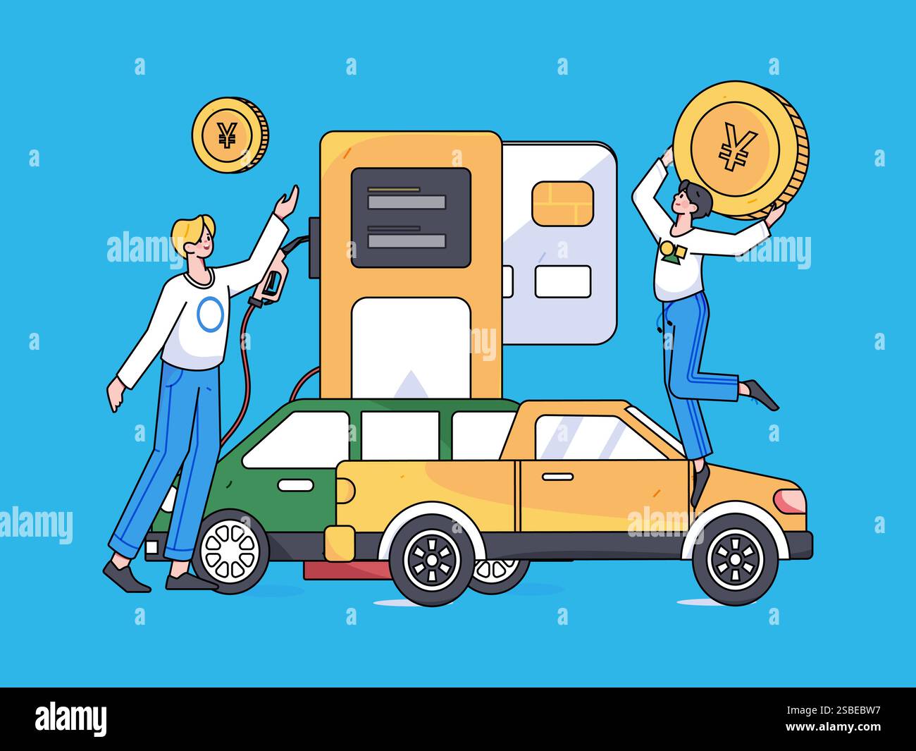 Vector Internet operation hand-drawn illustration of people getting ...