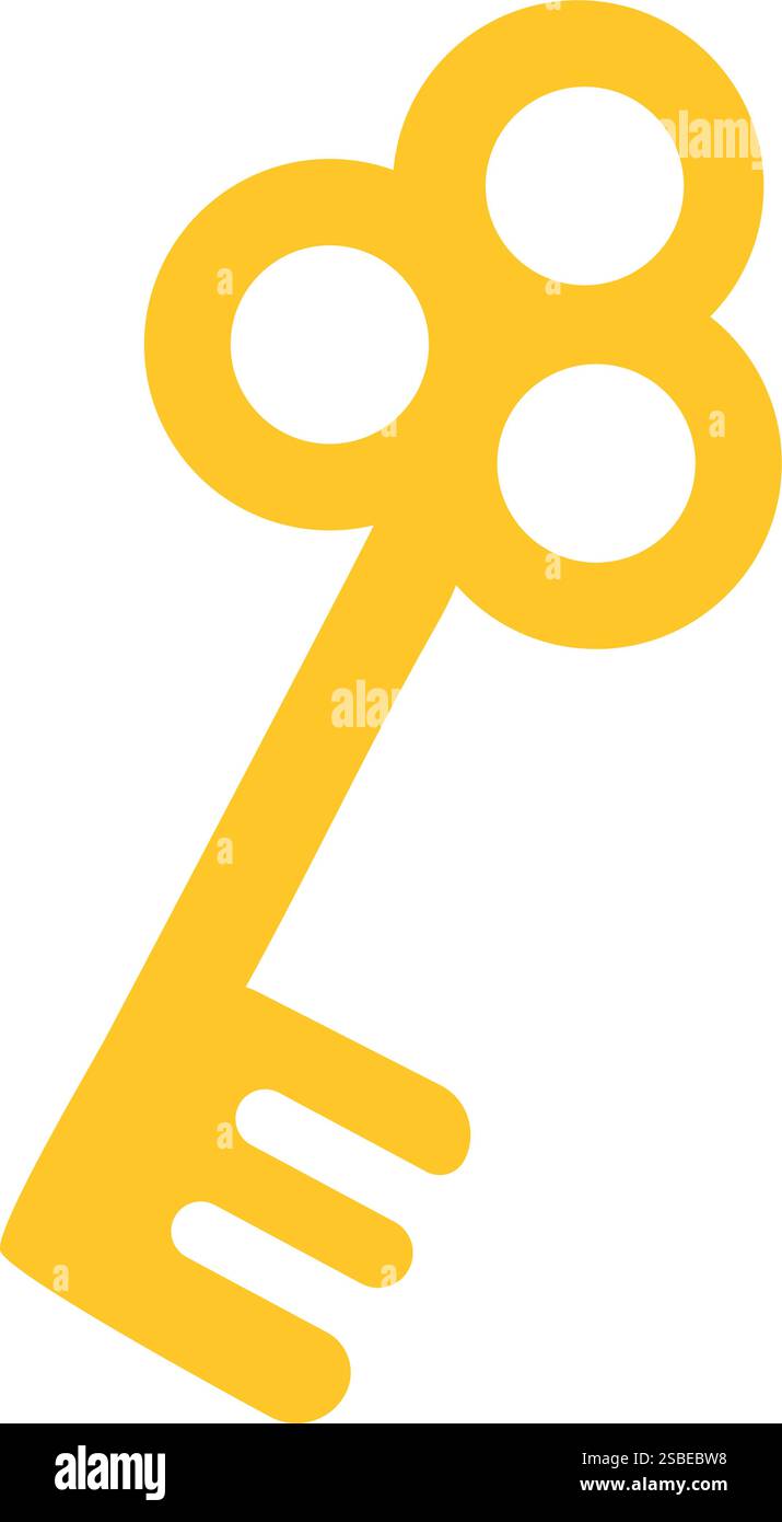 Enchanted Key Magic Symbol Illustration Stock Vector Image & Art - Alamy