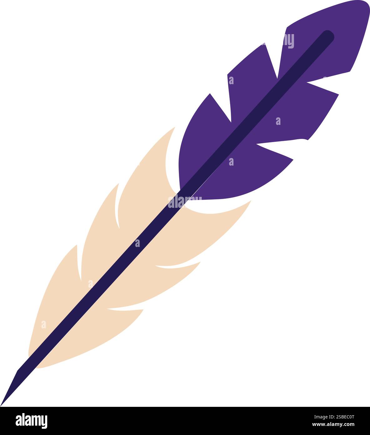 Mystic Feather Quill Writing Tool Stock Vector Image & Art - Alamy
