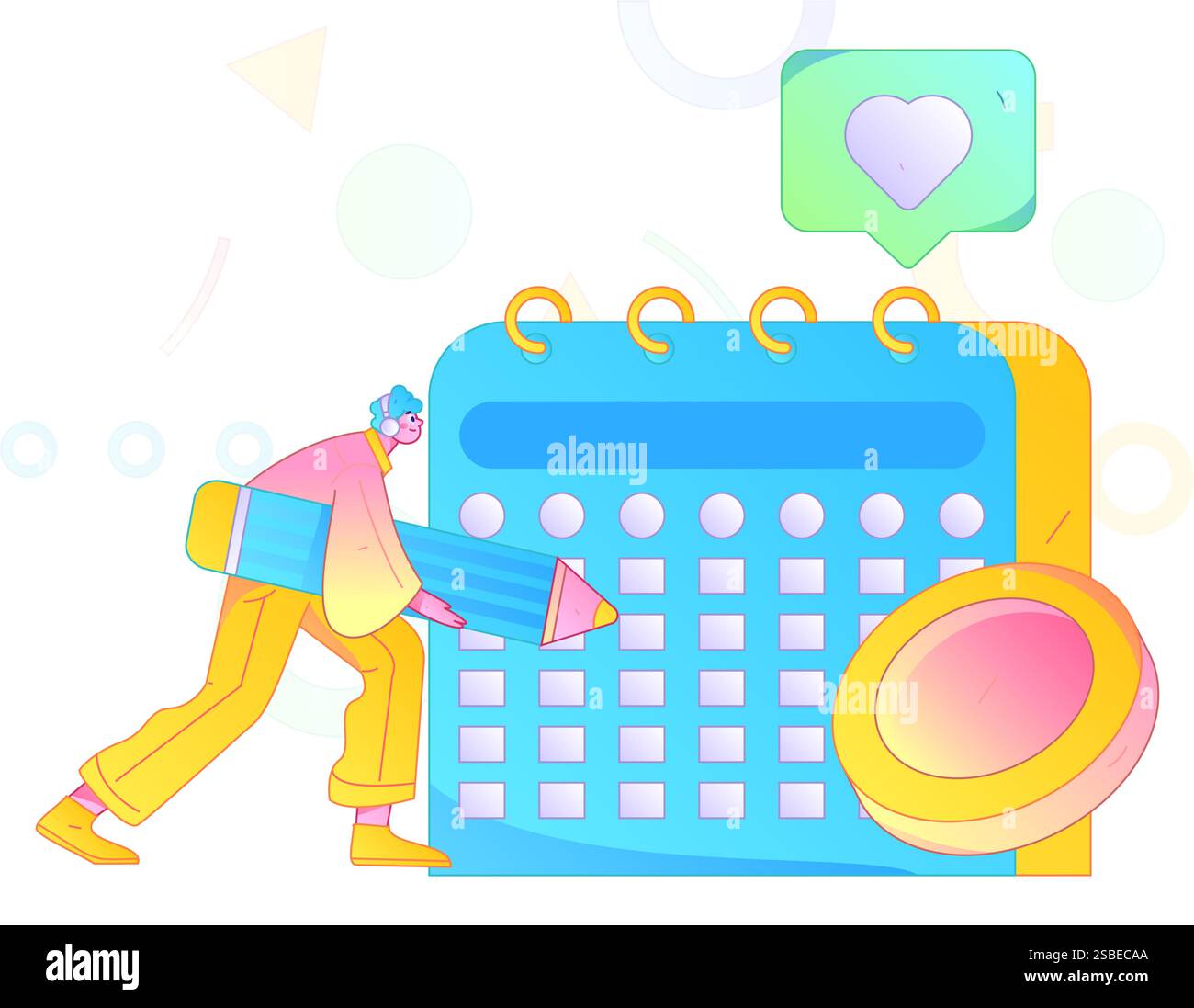 Check-in character flat vector concept operation hand-drawn ...