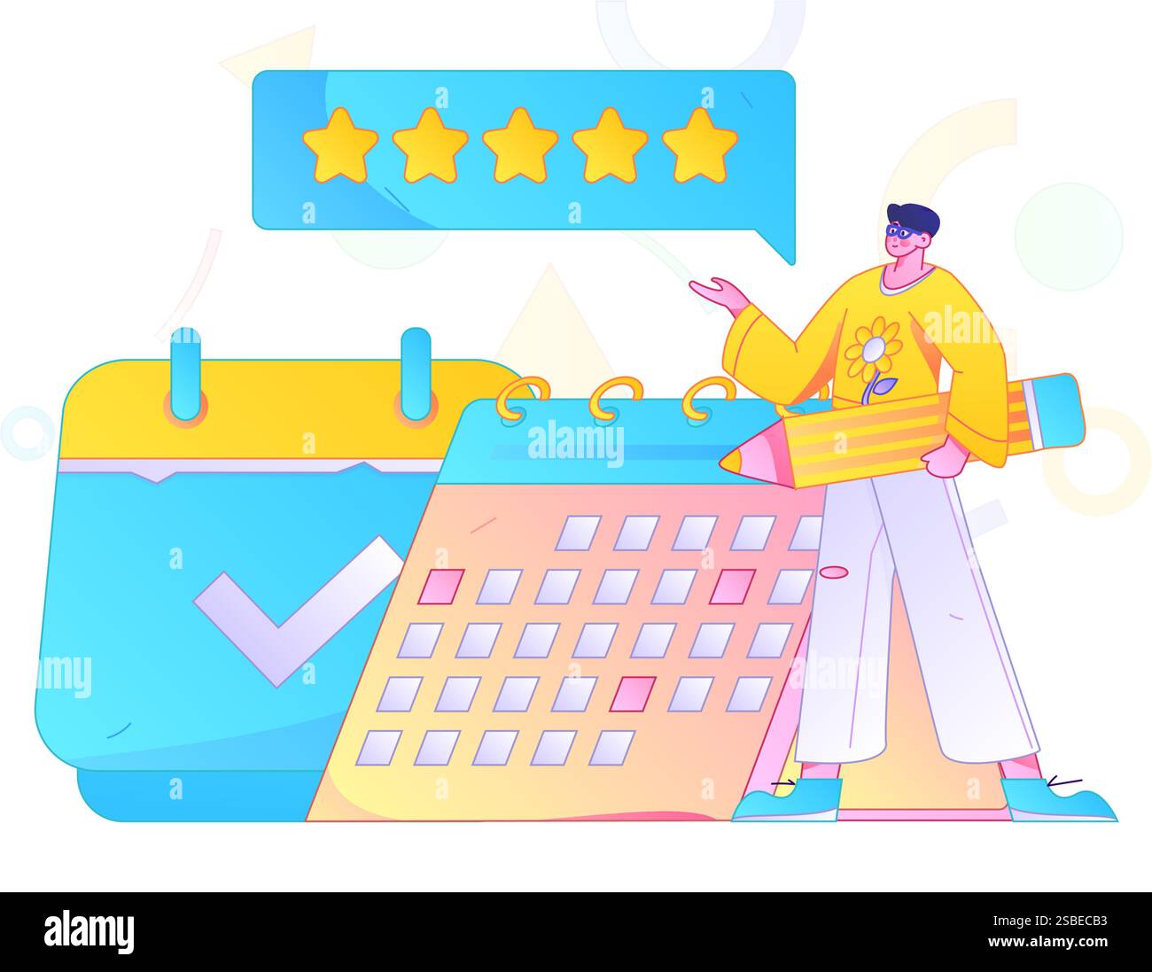 Check-in character flat vector concept operation hand-drawn ...