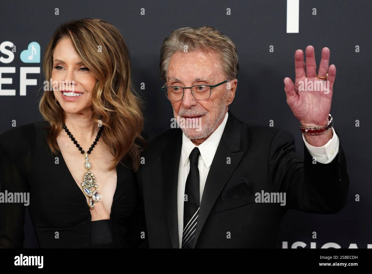 Jackie Jacobs, left, and Frankie Valli arrive at the 67th annual Grammy ...