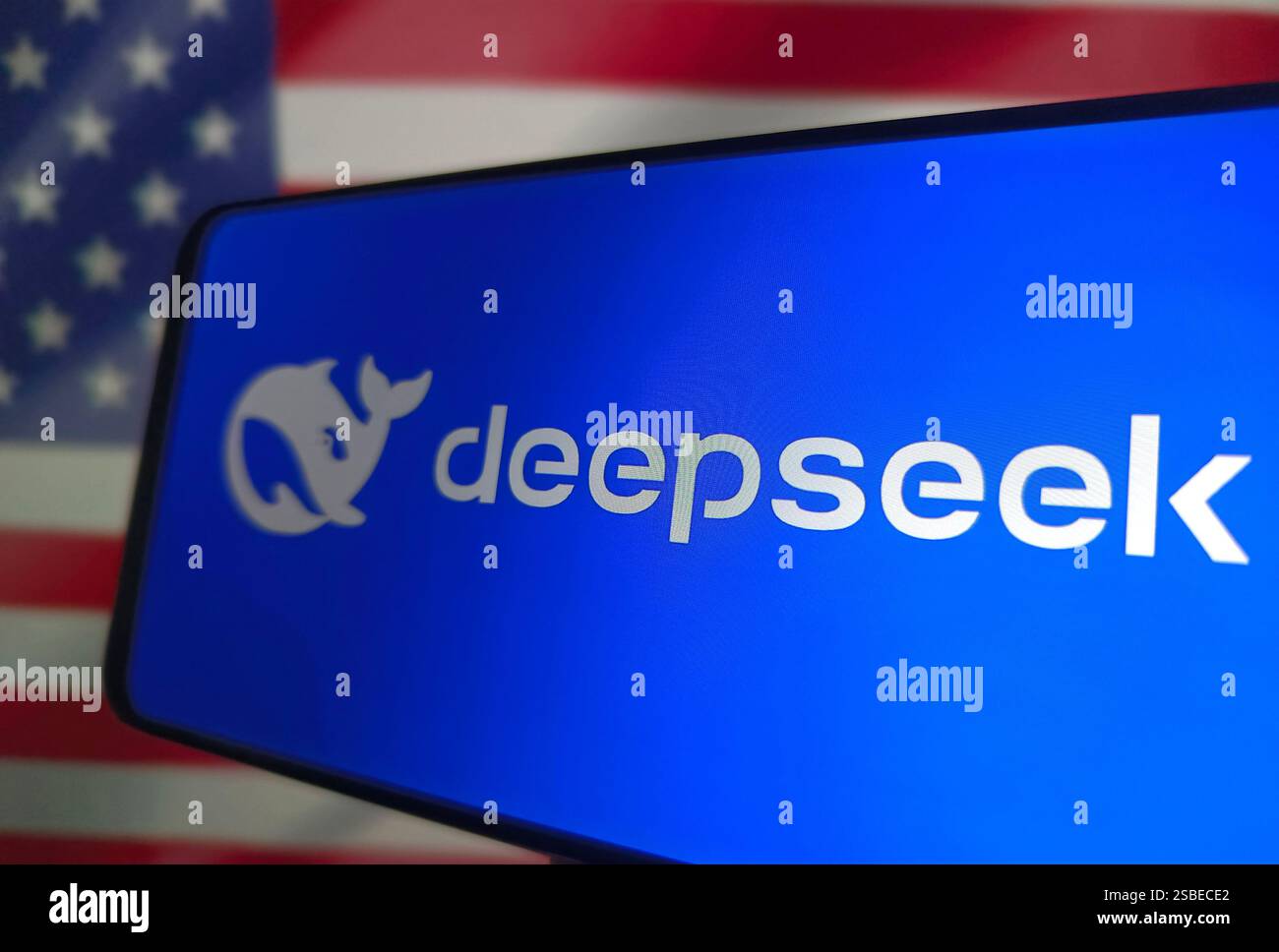 SUQIAN, CHINA - FEBRUARY 3, 2025 - This illustration shows the DeepSeek ...