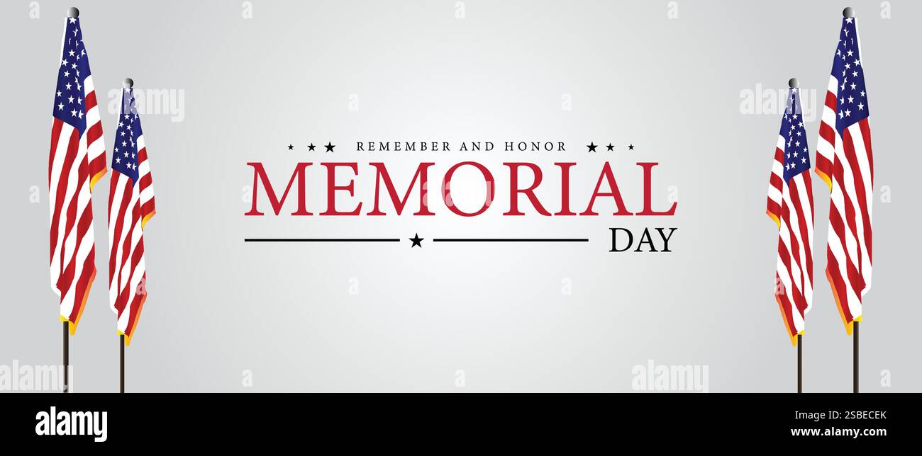 Honoring the Fallen A Tribute to Memorial Day in the USA Stock Vector Image & Art - Alamy