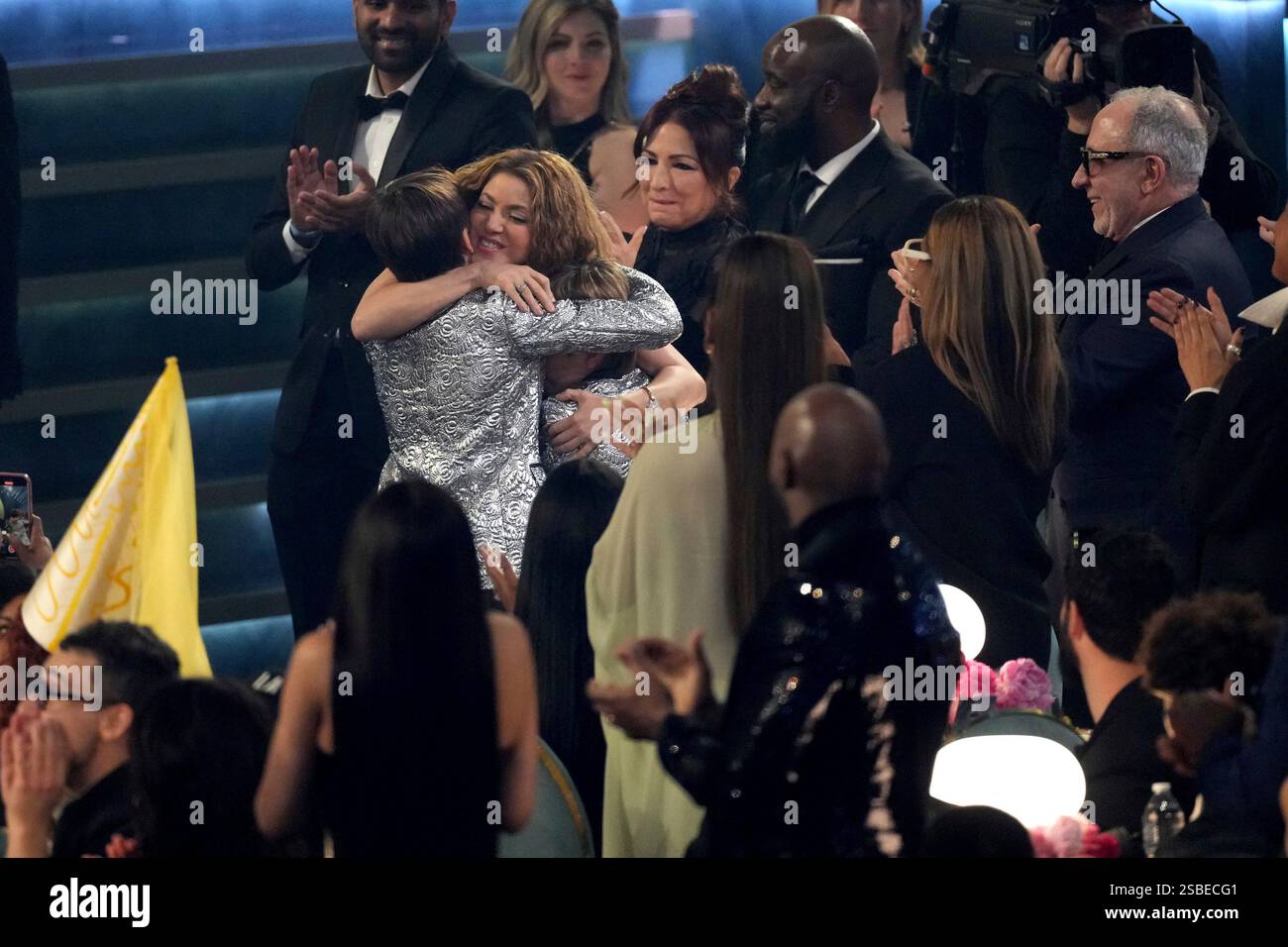 Milan Pique Mebarak, left, Shakira, center, and Sasha Pique Mebarak ...