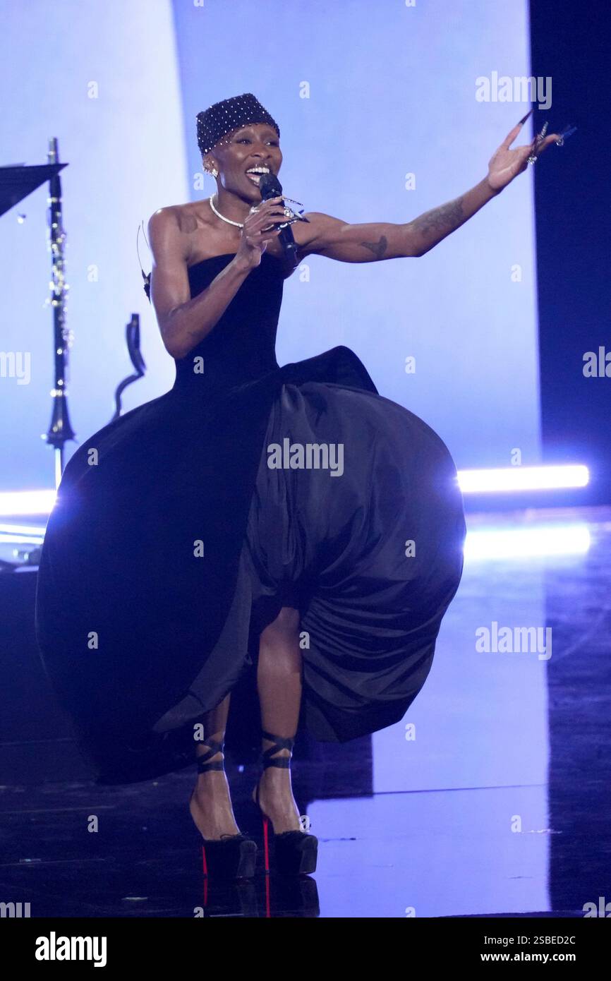 Cynthia Erivo performs 'In Other Words' during the 67th annual Grammy ...