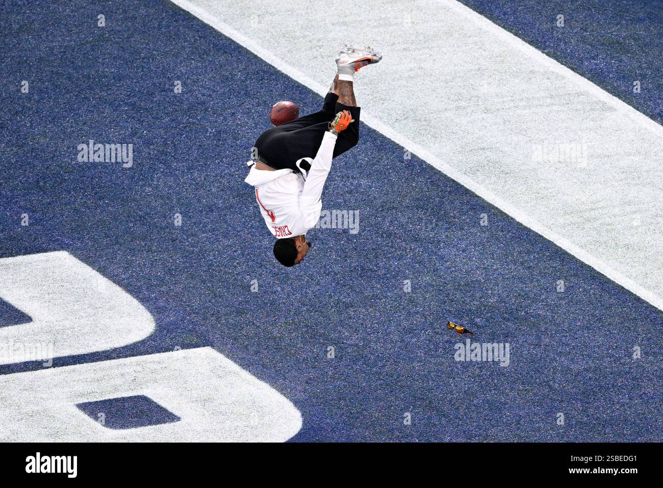 AFC receiver Ja'Marr Chase, of the Cincinnati Bengals, performs a ...