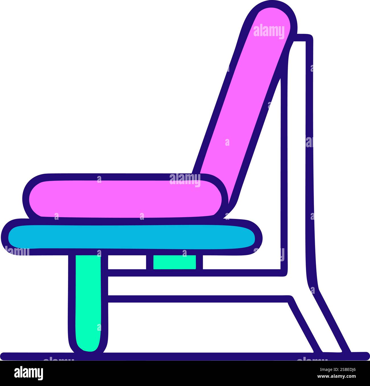 Seated Leg Press Gym Equipment Icon Stock Vector Image & Art - Alamy