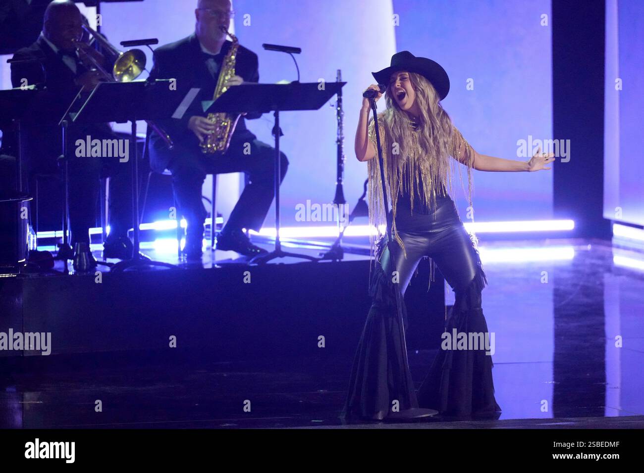 Lainey Wilson performs 'Let the Good Times Roll' during the 67th annual ...