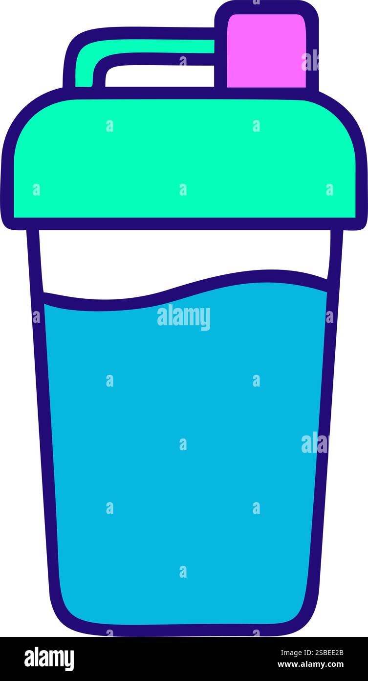 Fitness Shaker Cup Icon Stock Vector Image & Art - Alamy