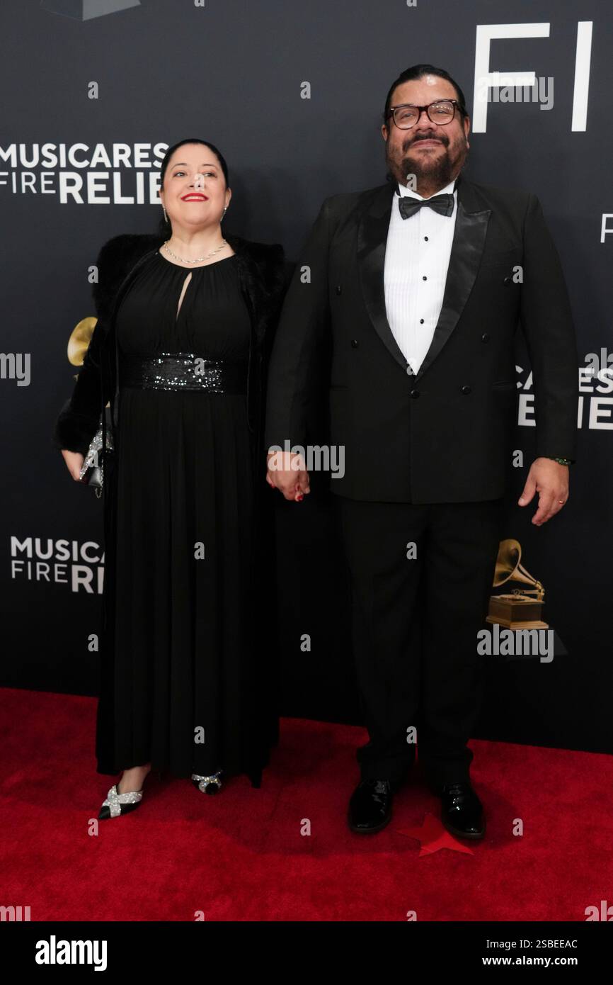 Claudia Vergara, left, and Antonio Vergara arrive at the 67th annual ...
