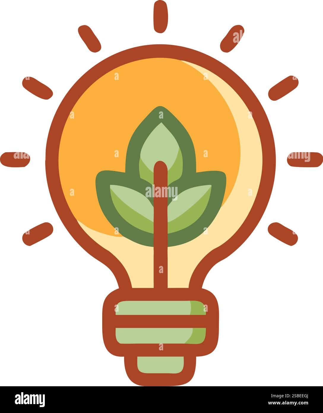 Eco Friendly LED Light Bulb Icon Stock Vector Image & Art - Alamy