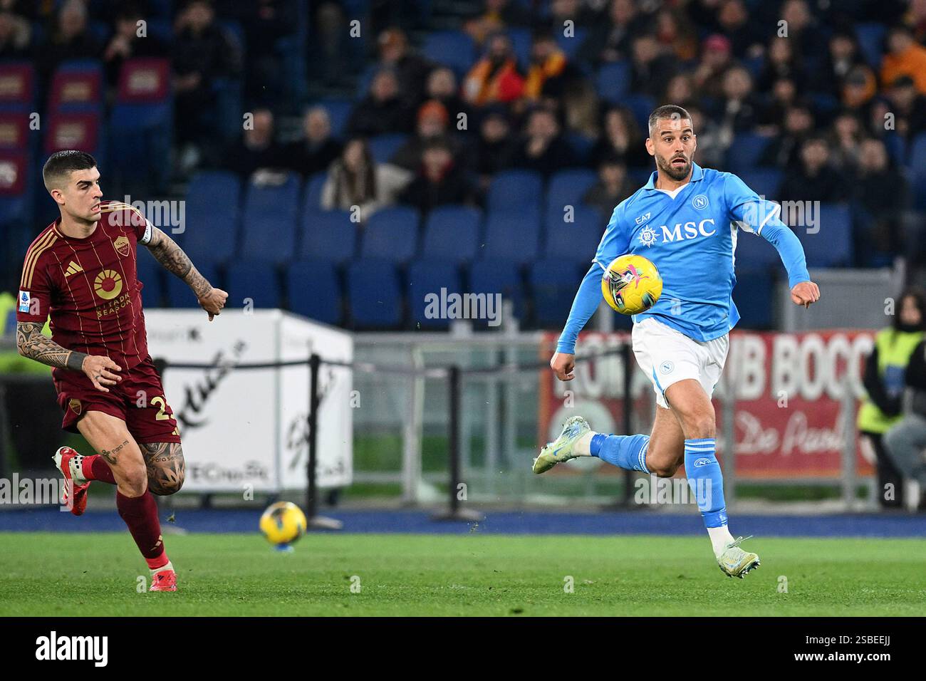 Roma, Italy. 02nd Feb, 2025. Leonardo Spinazzola of SSC Napoli seen in ...