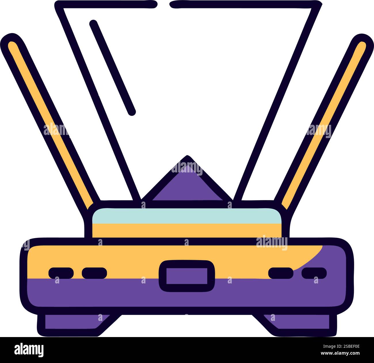 Holographic Projection Display System Icon Stock Vector Image & Art - Alamy