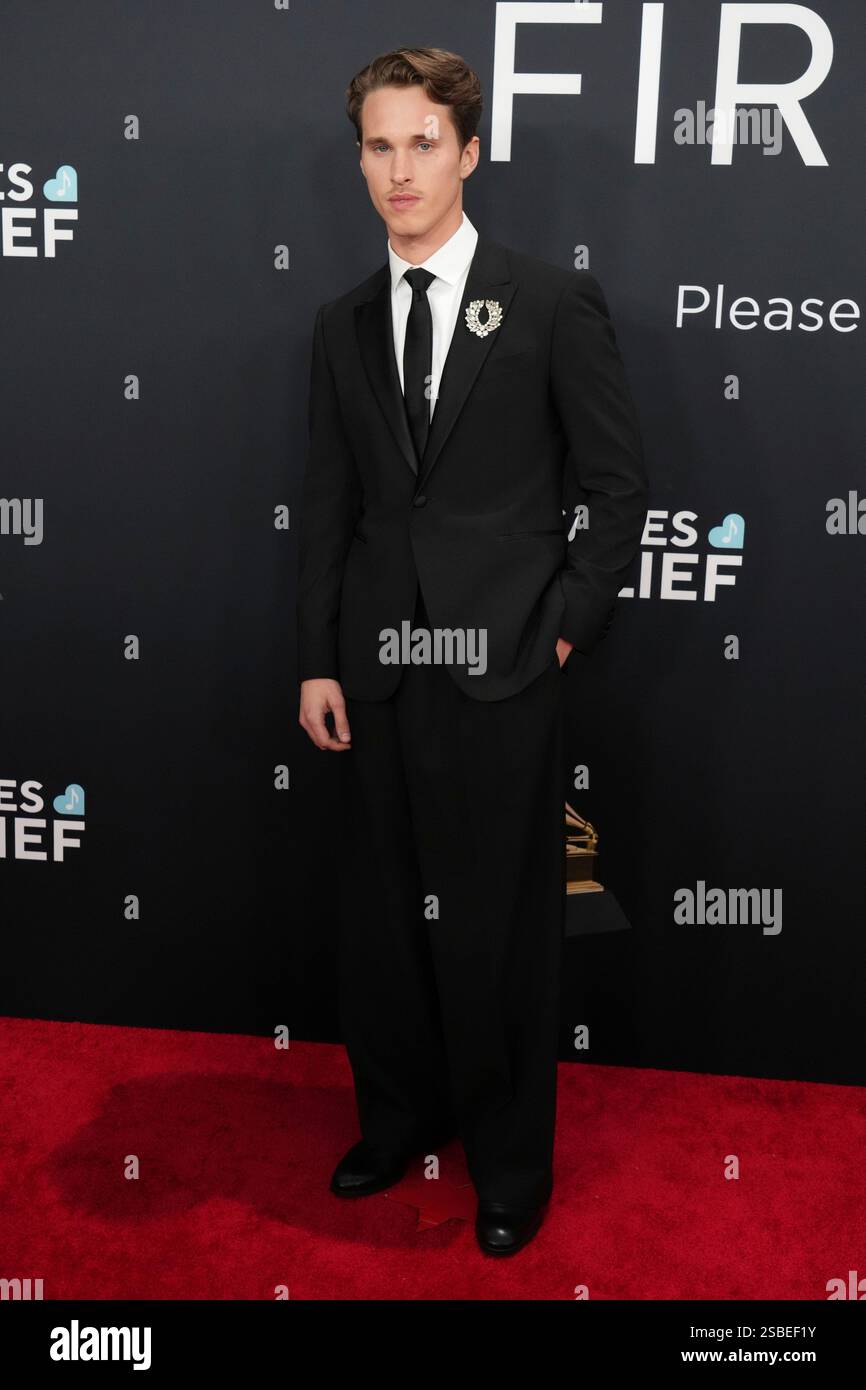 Ryan Beatty arrives at the 67th annual Grammy Awards on Sunday, Feb. 2 ...