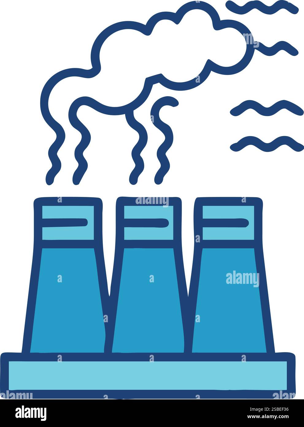 Industrial Factory Pollution Icon Stock Vector Image & Art - Alamy