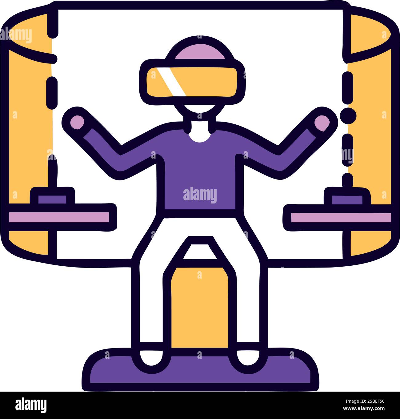 Full Body VR Motion Tracking Suit Icon Stock Vector Image & Art - Alamy