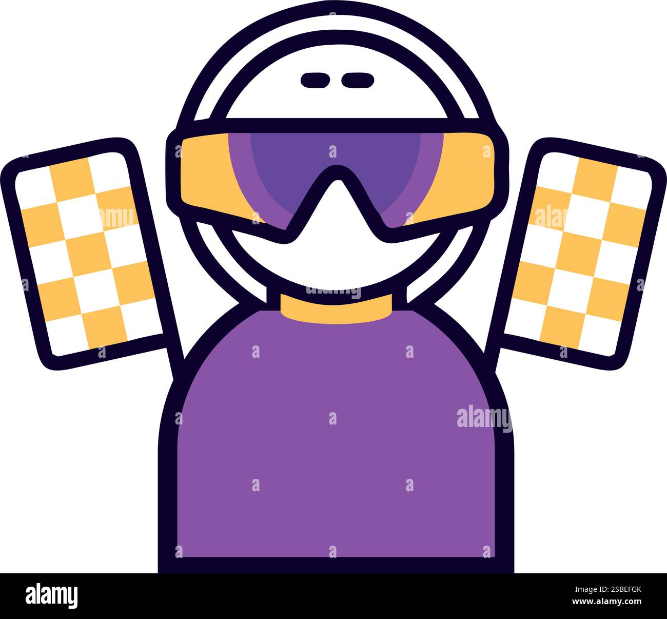 Immersive Virtual Reality Gaming Setup Icon Stock Vector Image & Art ...