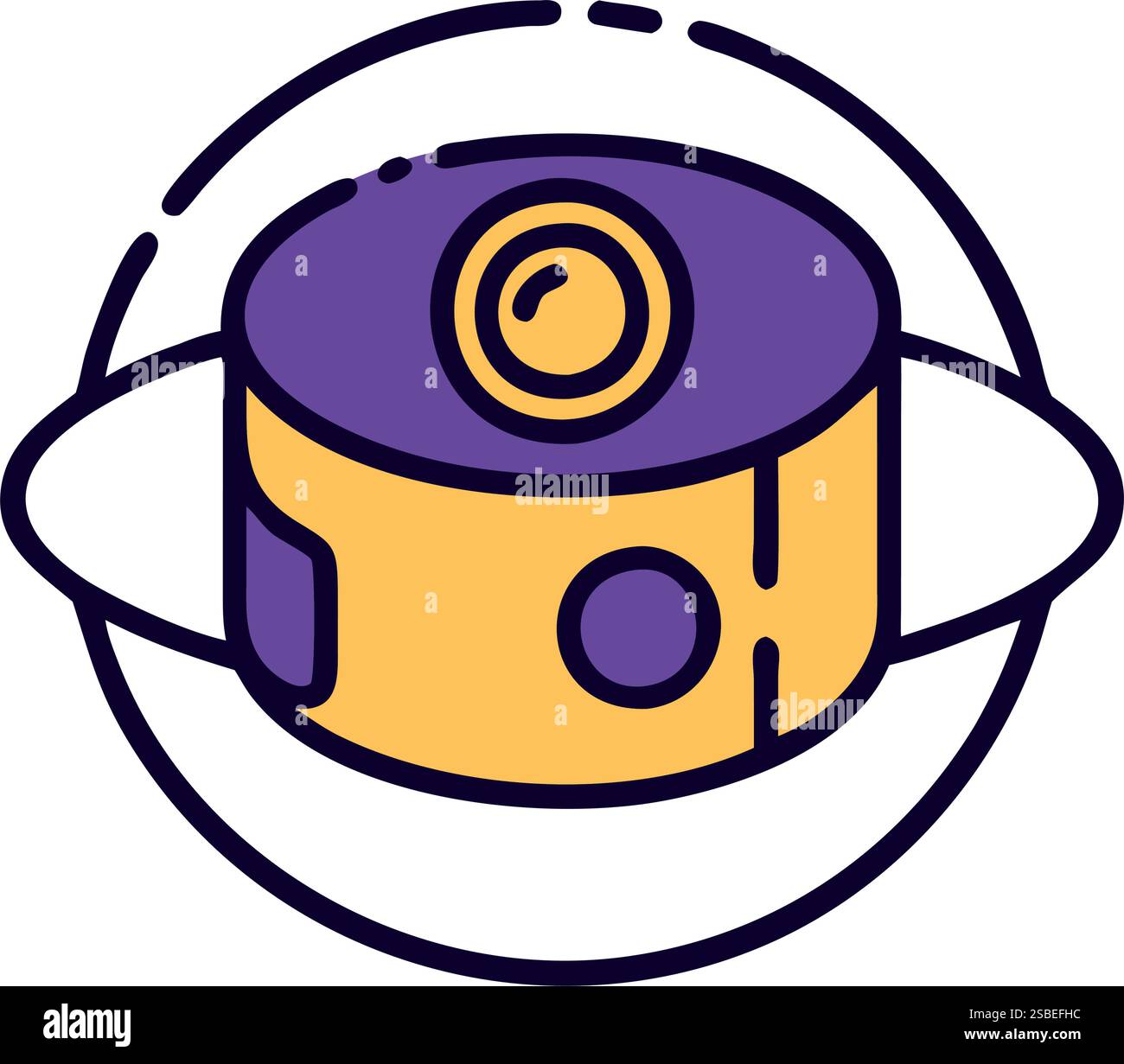 Virtual Reality 360 Camera Recording Icon Stock Vector Image & Art - Alamy