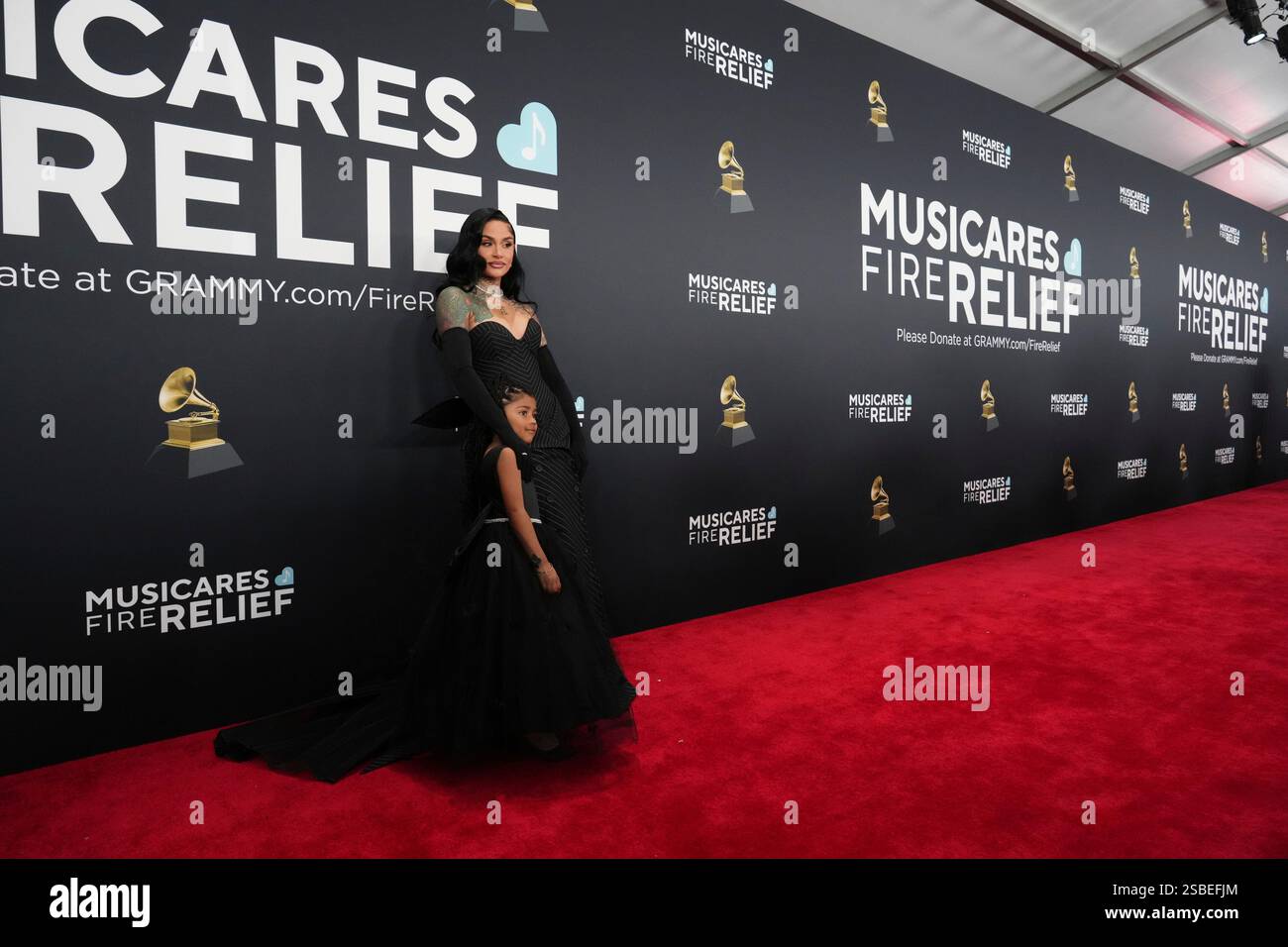 Adeya Young-White and Kehlani arrive at the 67th annual Grammy Awards ...