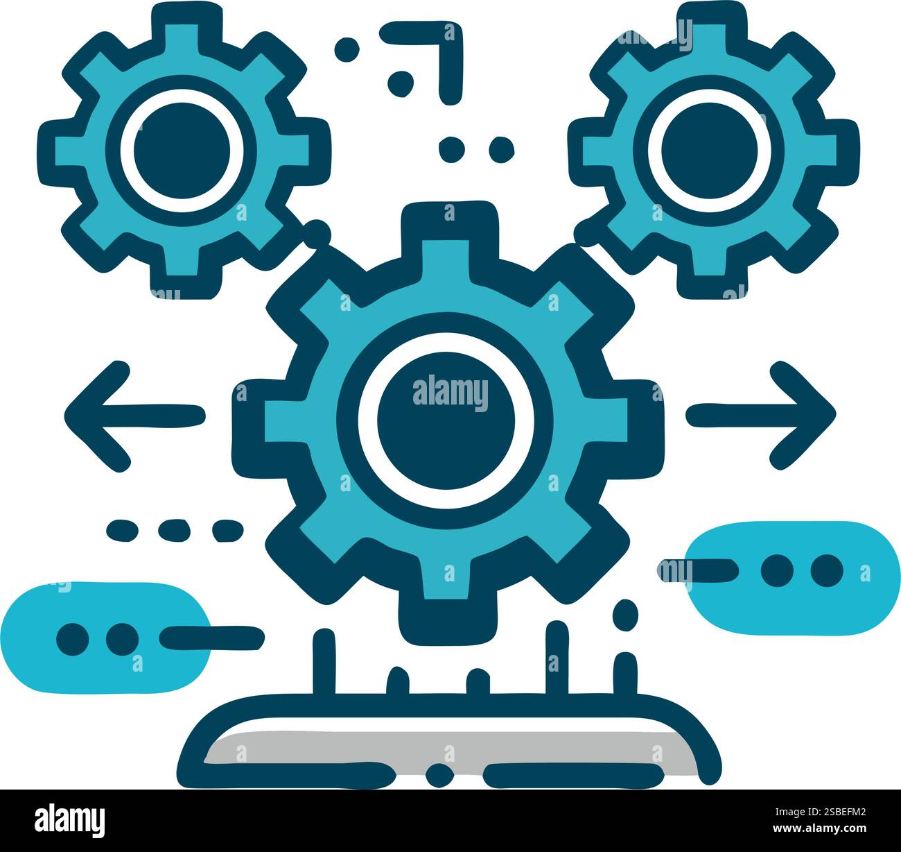 Artificial Intelligence Network Circuit Icon Stock Vector Image & Art ...