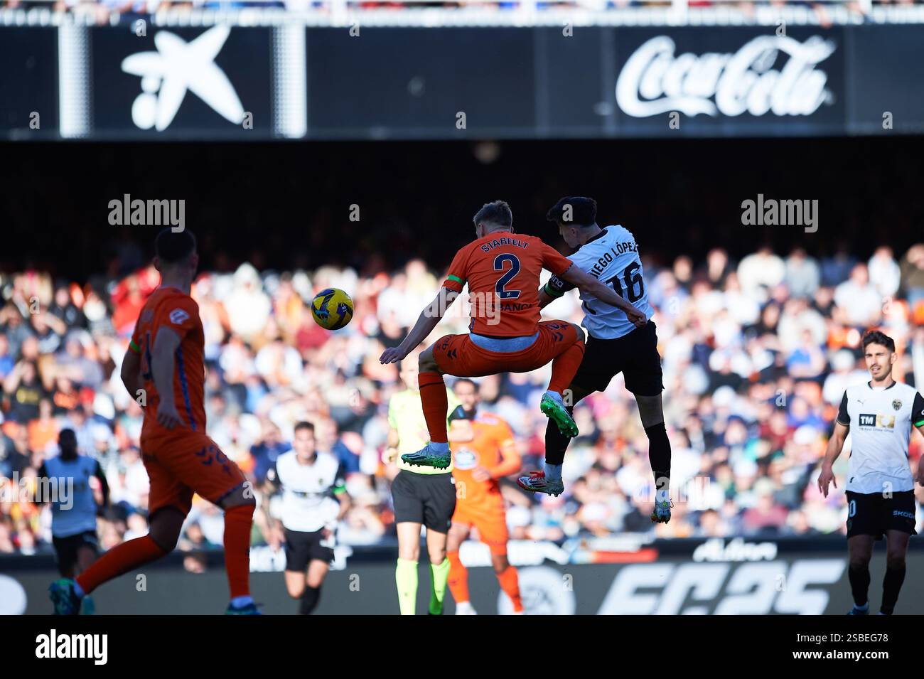 Valencia, Spain. 02nd Feb, 2025. Carl Anders Theodor Starfelt of Celta ...