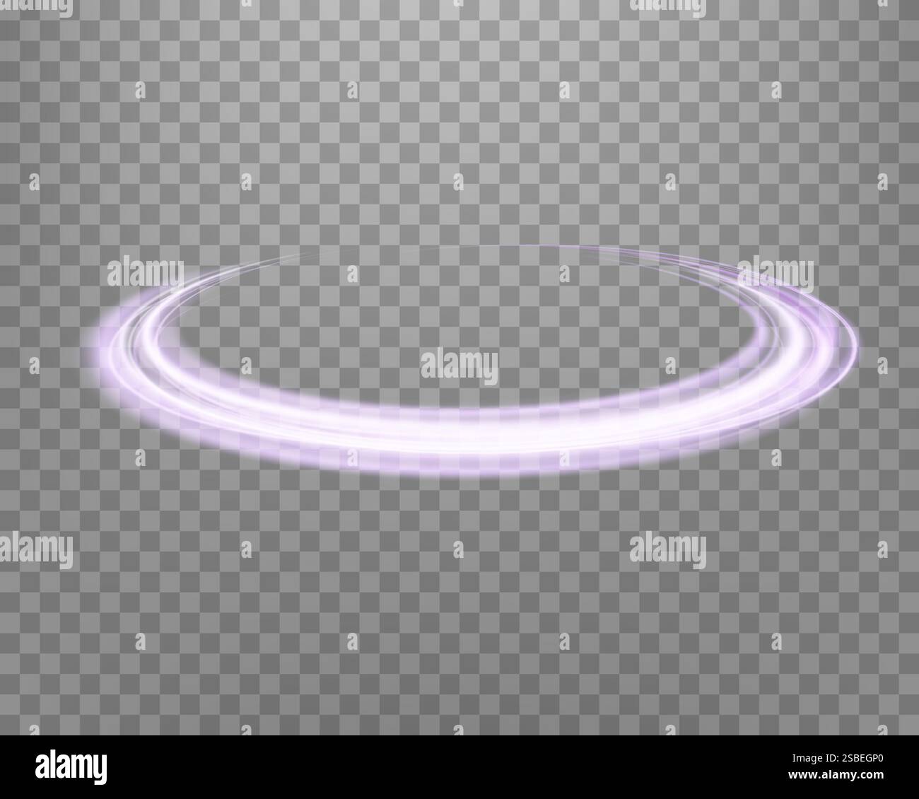 Glowing purple magic ring. Neon realistic energy flare halo ring ...