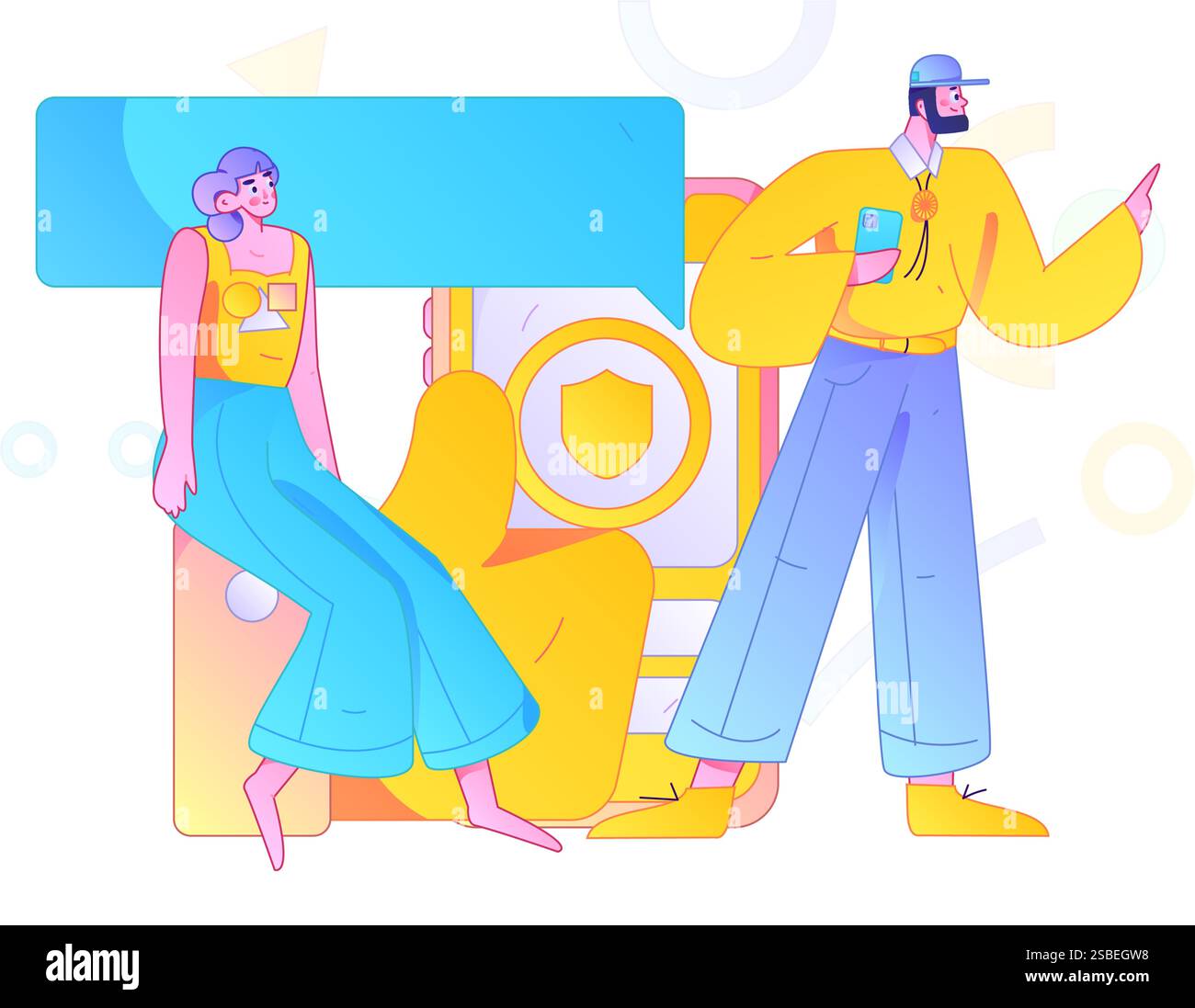 People chatting friends in Stock Vector Images - Alamy