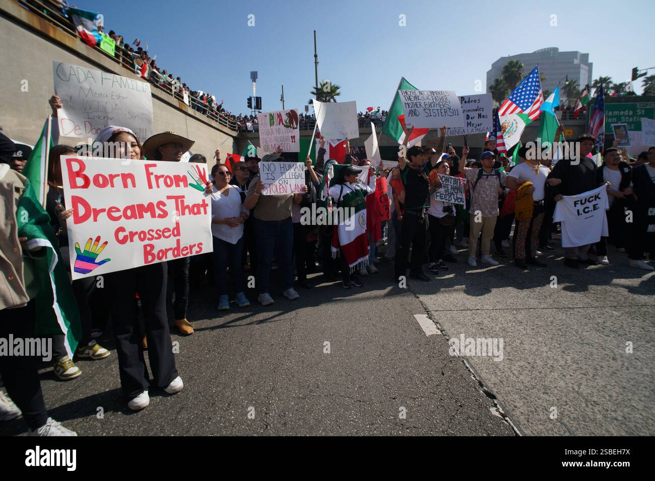 February 2, 2025, thousands of protesters in Los Angeles took to the ...