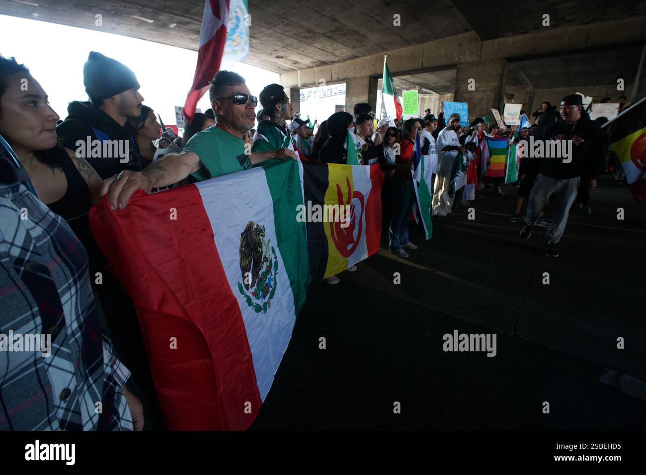 February 2, 2025, thousands of protesters in Los Angeles took to the ...